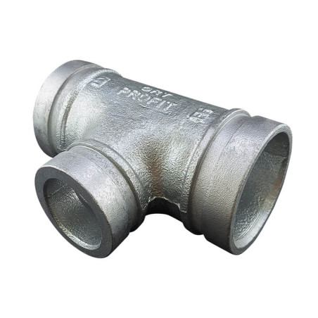 Grooved reducing tee