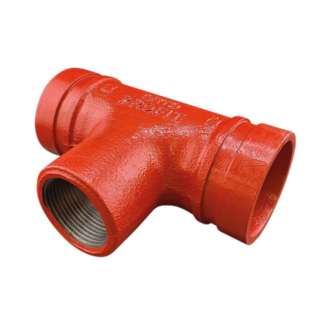 Threaded reducing tee