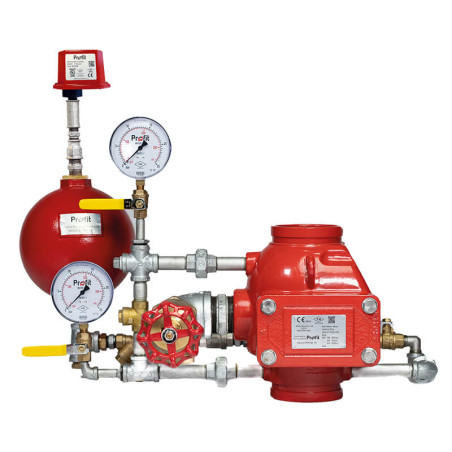 Profit Wet alarm valve Grooved with trim