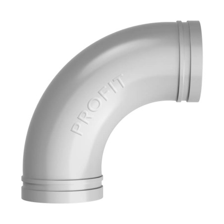 Grooved long radius elbow 90°